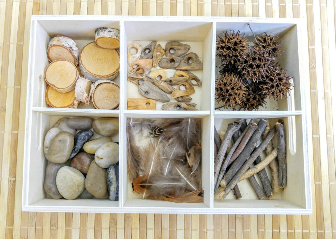 Nature Tinker Tray, Loose Parts Exploration, Mandela, Fine Motor Skill ...